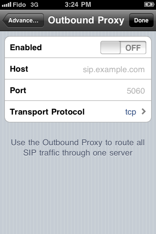 SIP Configuration for Groundwire and 'SIP softphone' by Acrobits