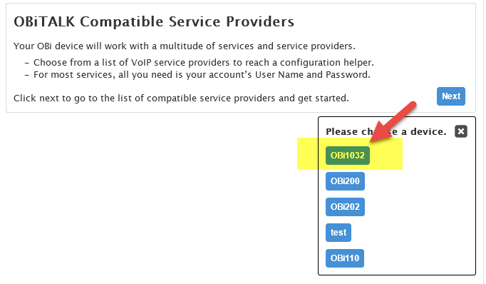 Configure OBIHAI IP phones (OBi1022,OBi1032,OBi1062) for Anveo