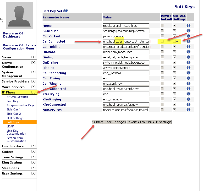 Configure OBIHAI IP phones (OBi1022,OBi1032,OBi1062) for Anveo